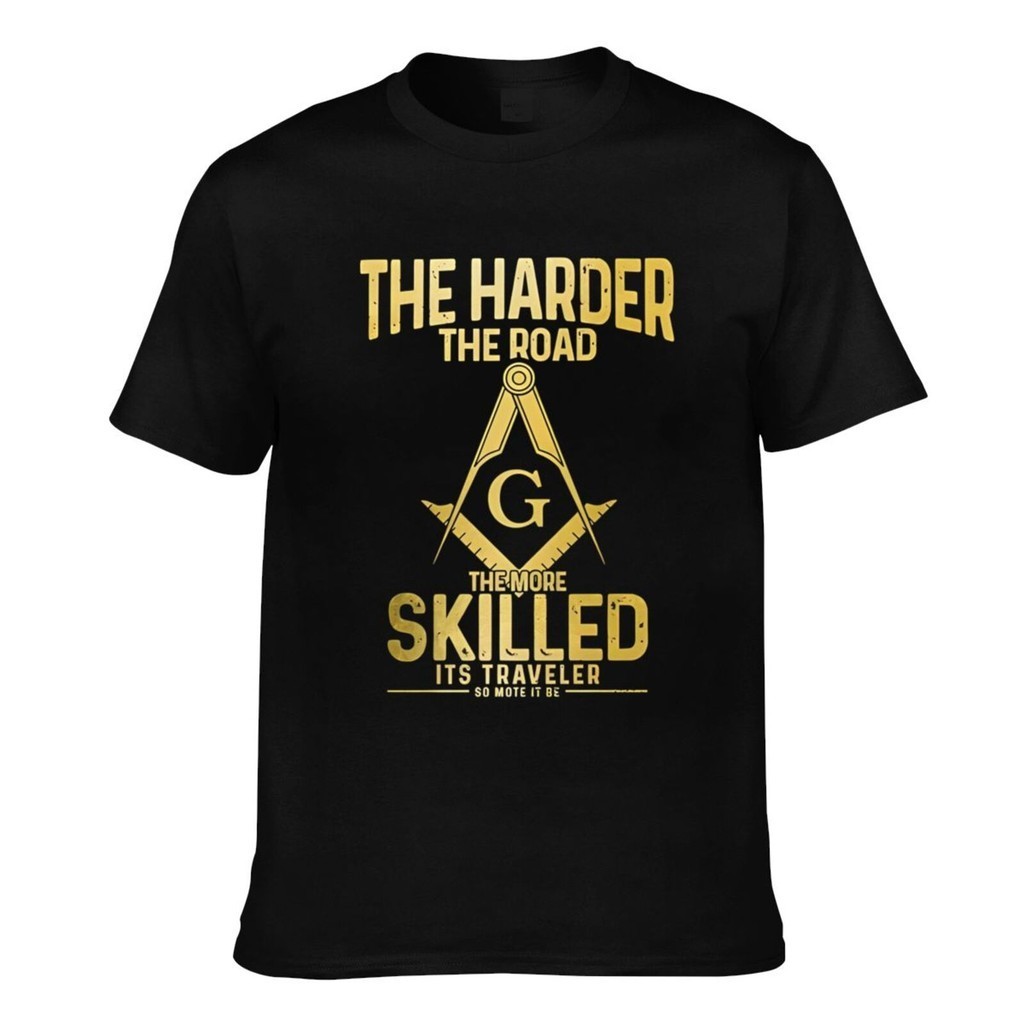 Mason Traveler Square Compass Masonic Shriner Freemason Mens Casual T ...
