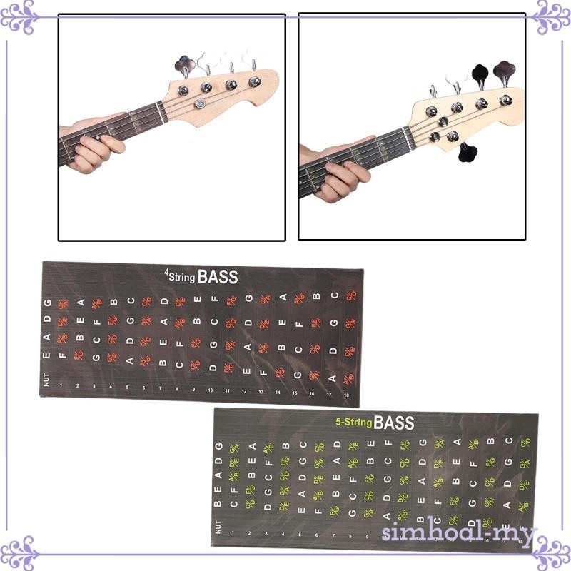 [SimhoabeMY] Fret Note Sticker Guitar Fretboard Note Decal Training ...