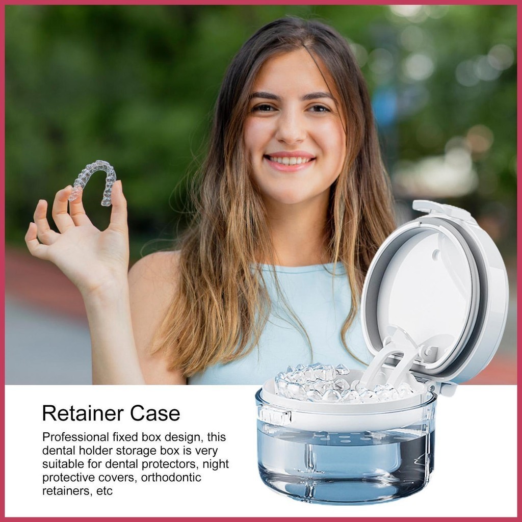 Retainer Cleaner Case Orthodontic Retainer Cleaner Box Slim Retainer ...