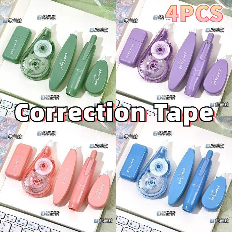5 Pcs/Set Green Pink Blue Correction Tape Student Large Capacity Cute ...