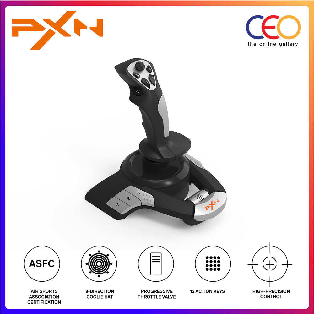 PXN F16 Flight Simulation Stick Joystick 3D USB Wired Fly Simulator ...