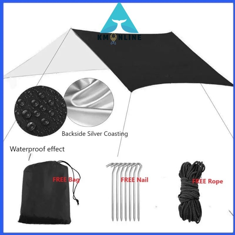 Awning Waterproof Tarp Tent Shade Ultralight Garden Canopy flysheet ...