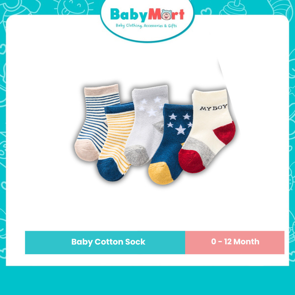 SS15 One Pair Sock Baby Newborn Cotton Infant Soft Elastic - Stokin ...
