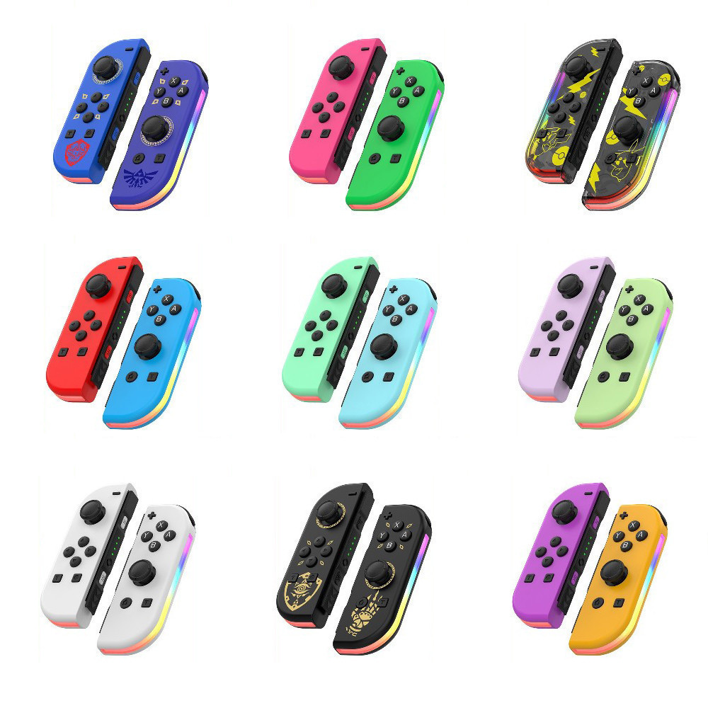 1Pair Wireless Controller L/R Gamepad Vibration Sensing Bluetooth Game Joystick for Nintendo ...