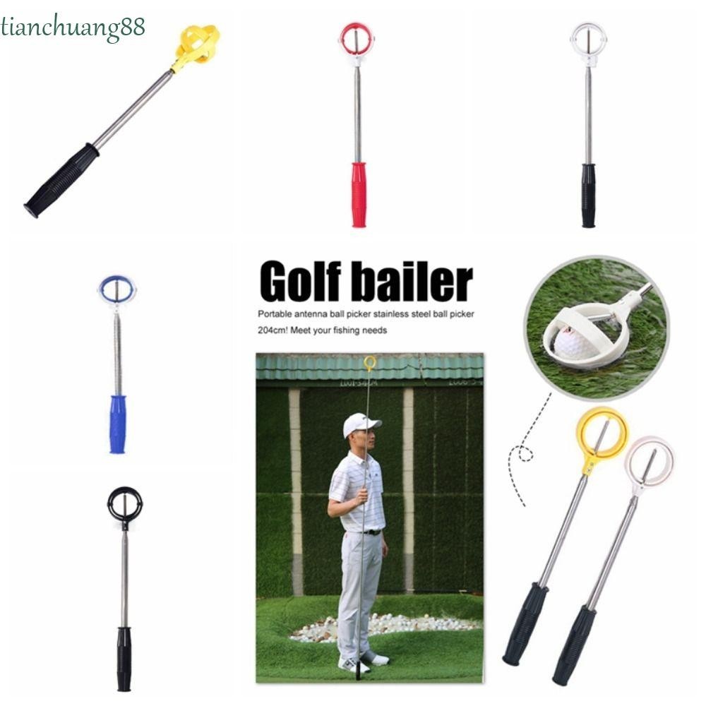 TIANCHUANG Golf Ball Retriever, 8 Sections Stainless Golf Ball Picker ...