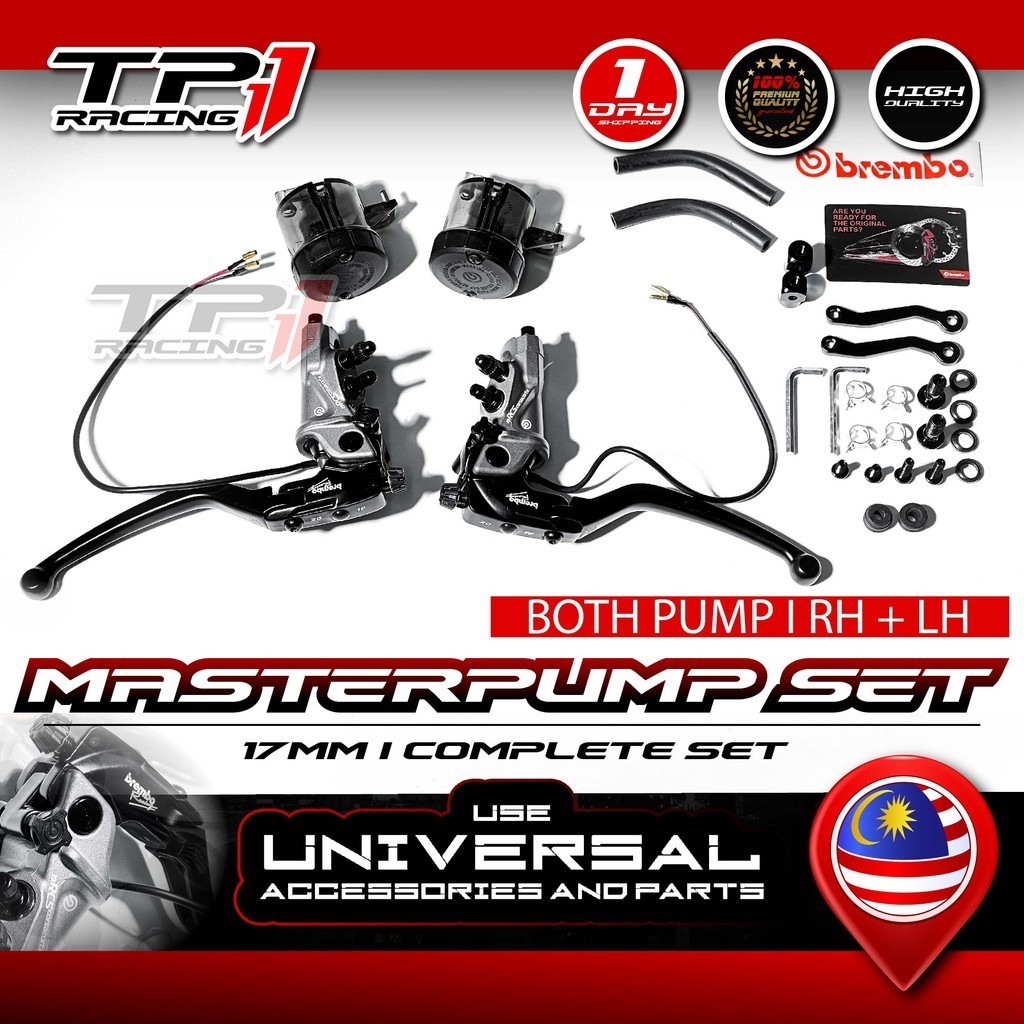 Universal Master pump Set I 17MM I RH Right Hand + LH Left Hand I Full ...