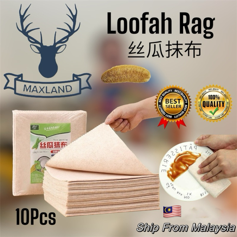 10Pcs Wash Cloth Kitchen Cleaning Towel Rags Loofah Rag Absorbent ...