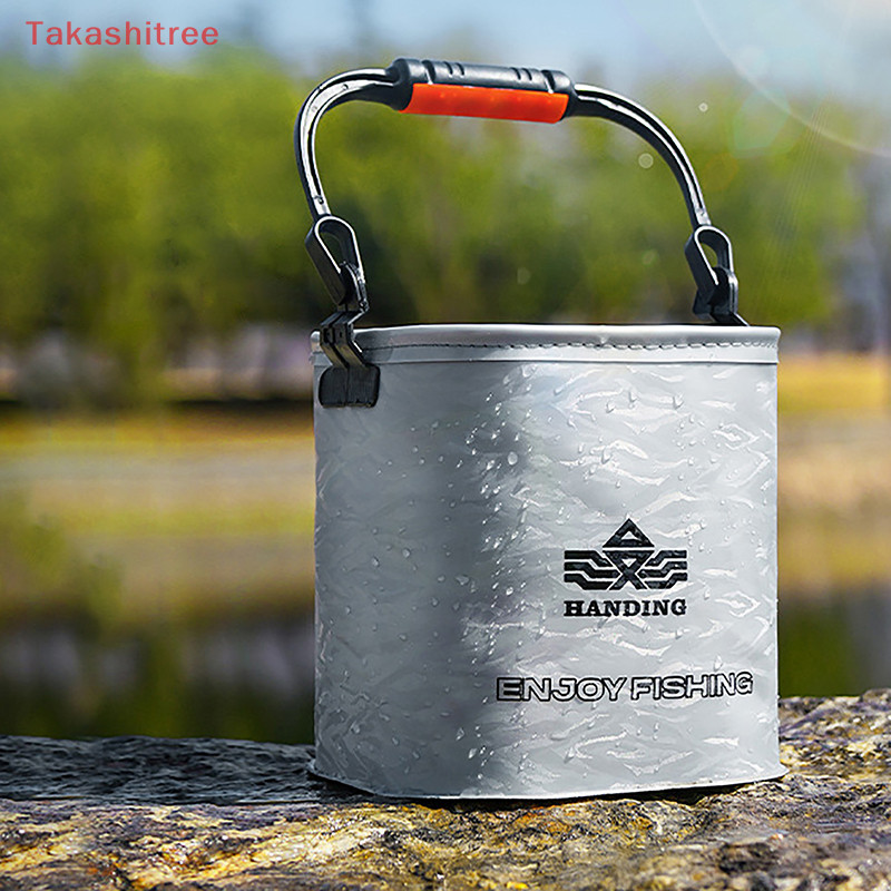 (Takashitree) Fishing Bucket 10L Portable Fishing Water Pail For ...