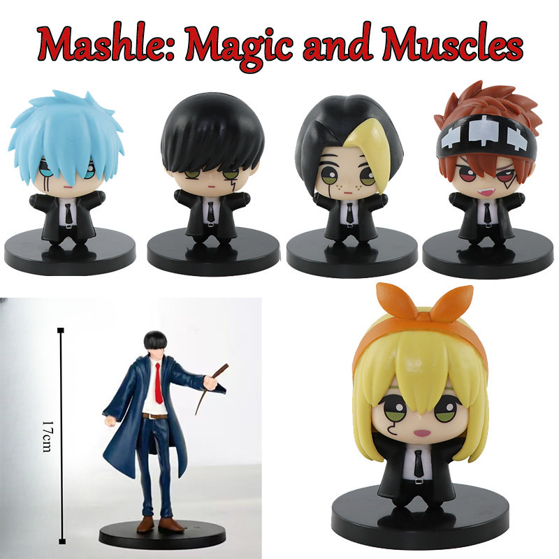 Mashle Magic and Muscles Set Figure Mash Doll Finn Ames Lance Crown Dot ...