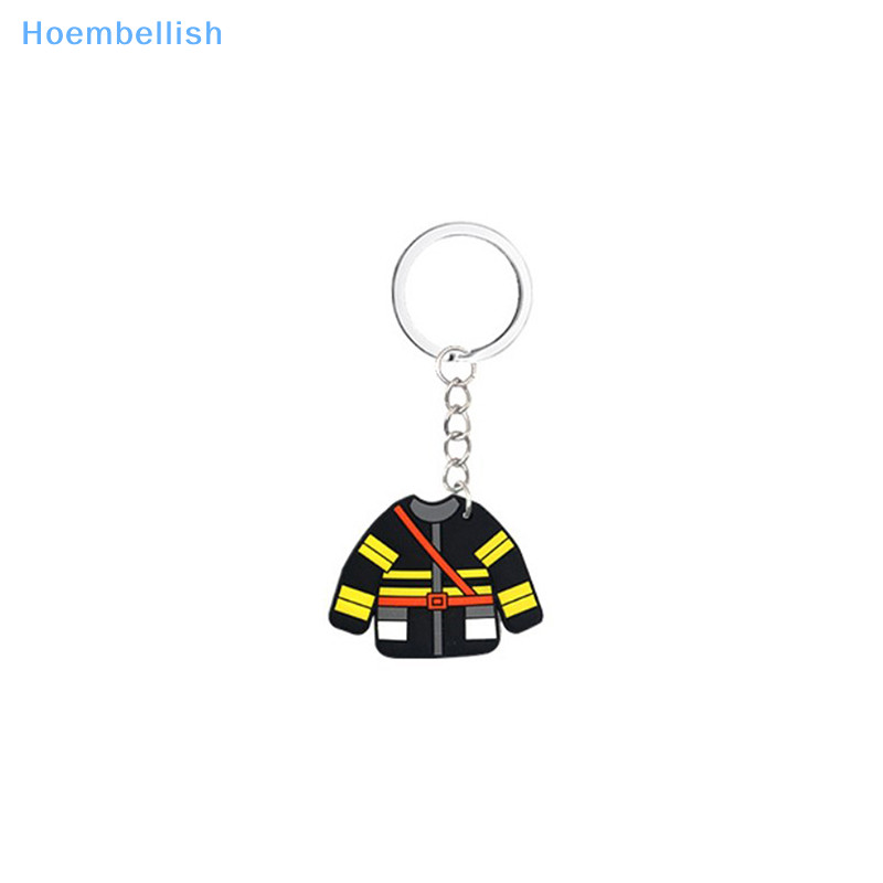 Hoe> 6Pcs Cartoon Firefighter Theme Party Gift Fire Truck PVC Keychains ...