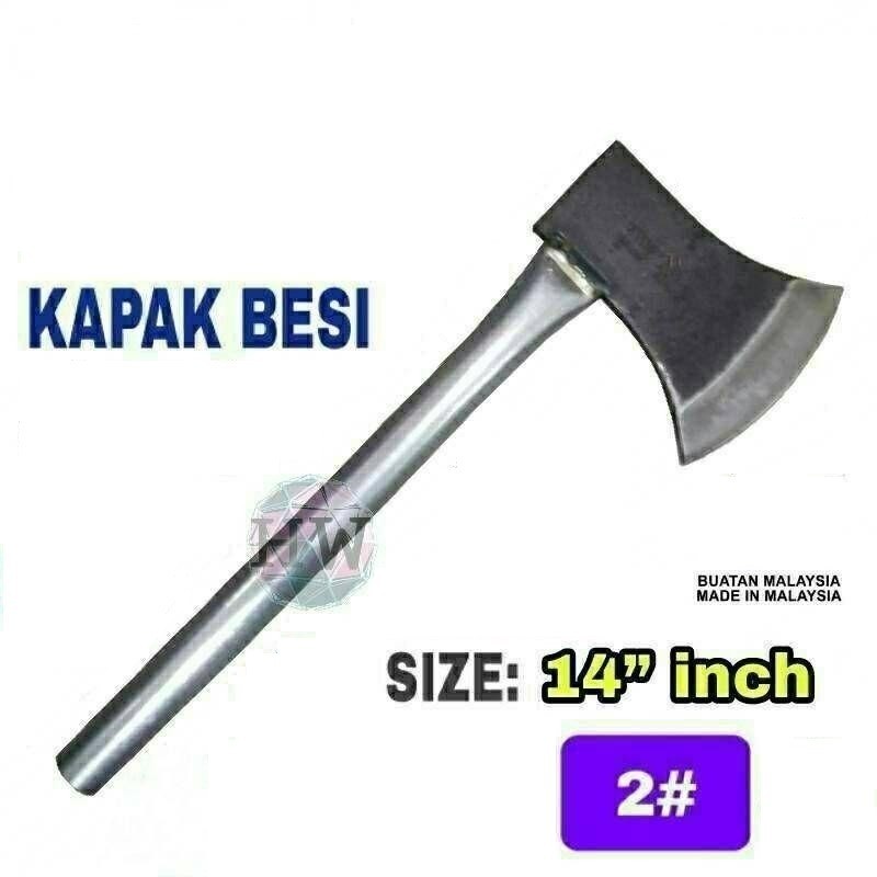 KAPAK BESI / AXE WITH METAL HANDLE MADE IN MALAYSIA HIGH QUALITY GARDEN ...