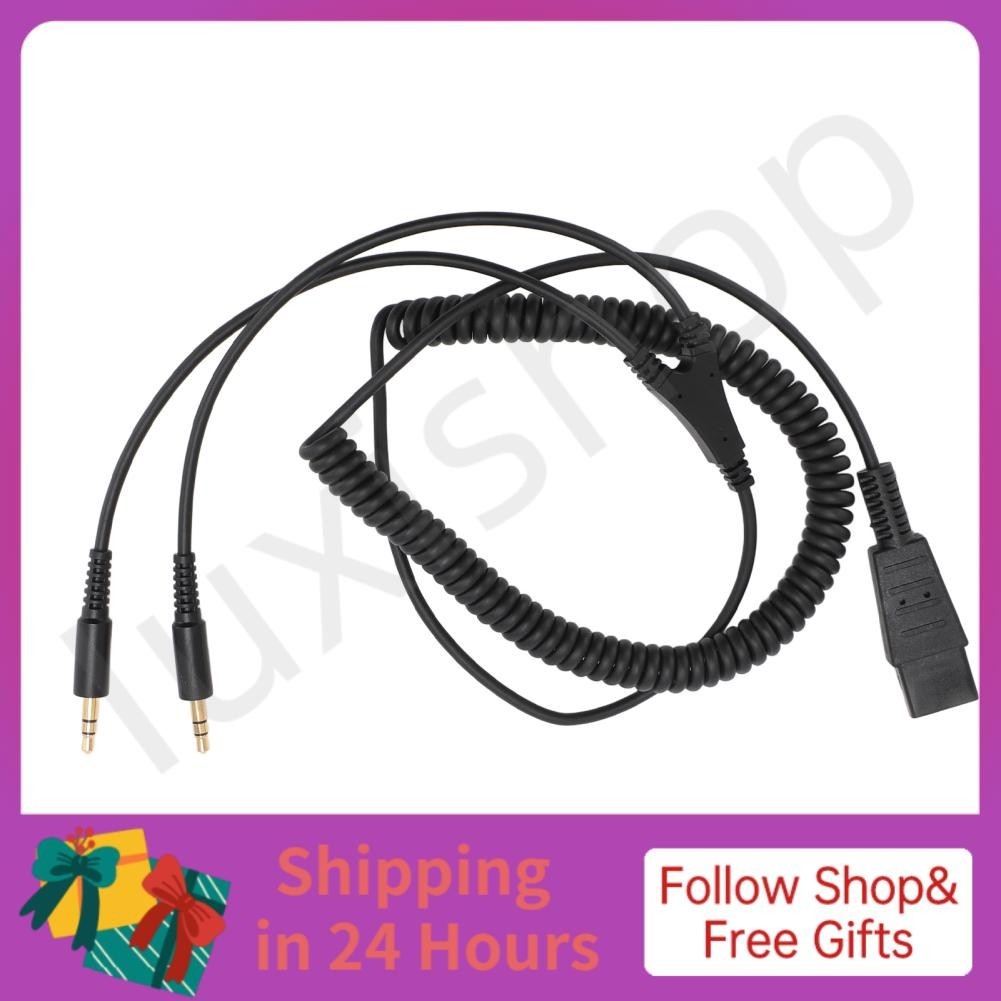 Iuxishop Quick Disconnect To 3.5mm Cable QD Dual Adapter Cord For ...