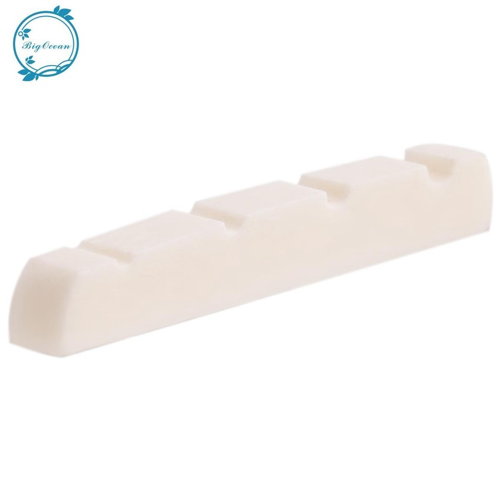 Pre-slotted Flat Bottom Bone Bass Nut for 4 String PB Precision Bass ...