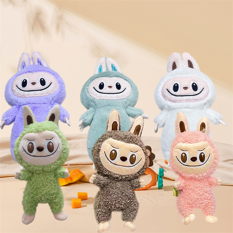 35cm Labubu Stuffed Doll Action Figure The Monsters Exciting Macaron ...