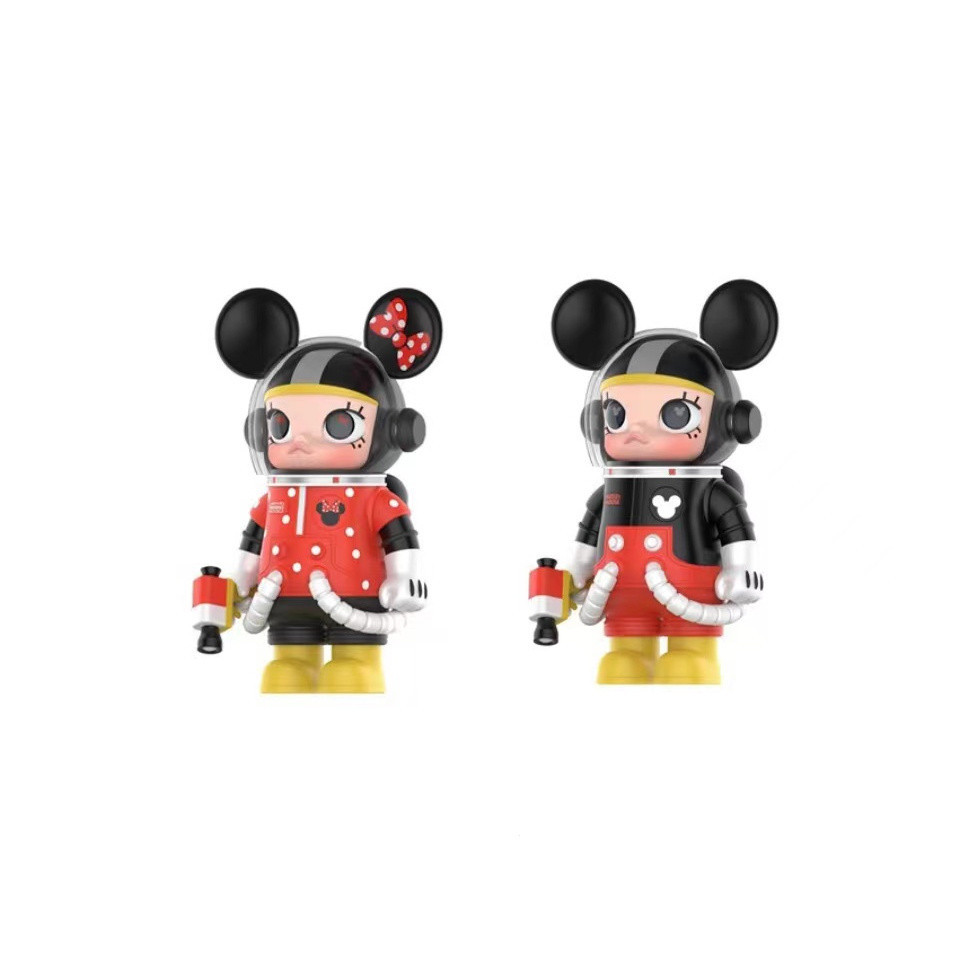 Genuine PopMart spaceman PopMart Mickey Minnie Disney co-branded 100% ...