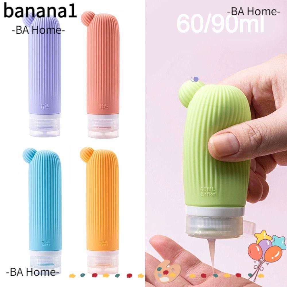 BA Silicone Refillable Bottles, 90ML Large Capacity Lotion Container, Portable Visible Design ...