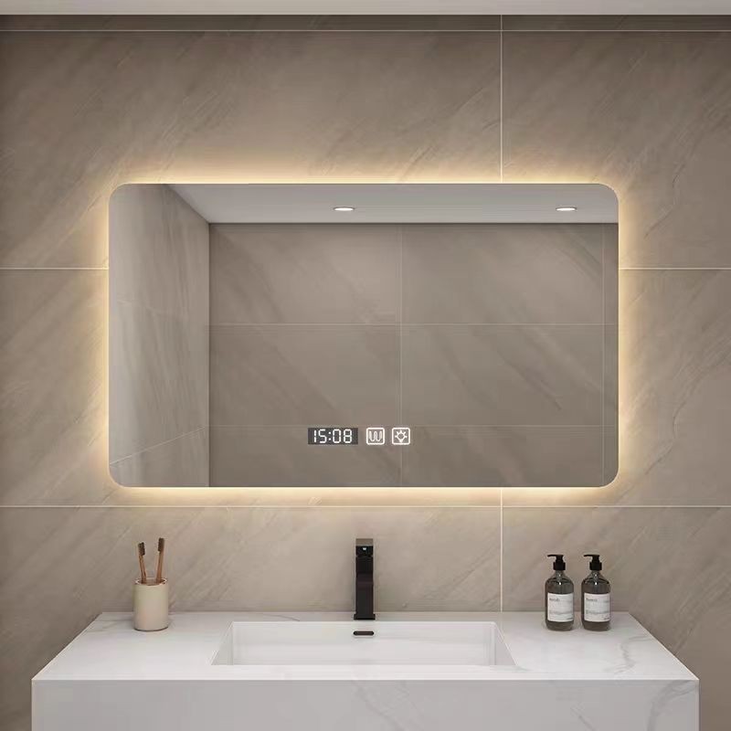 Backlight Mirror Touch Screen Bathroom led with Light Anti-Fog Human ...