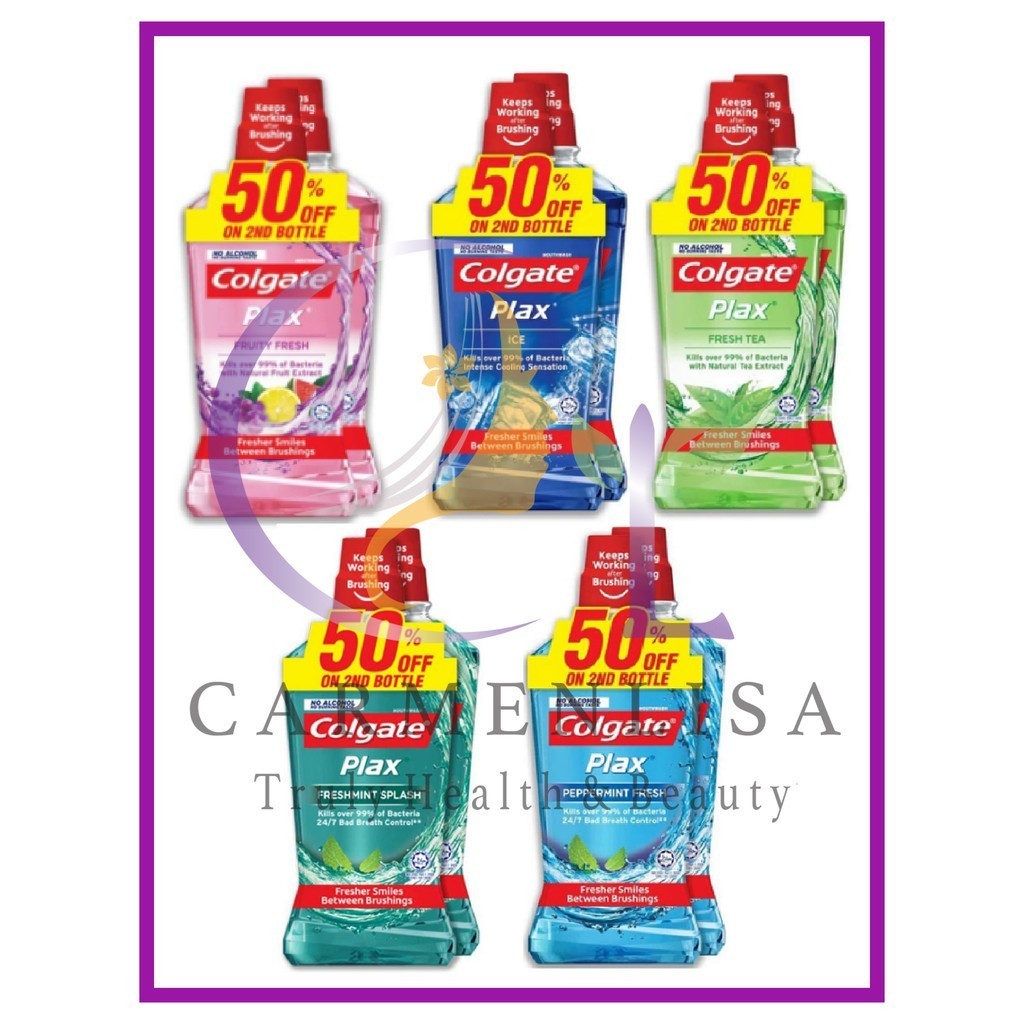 Colgate Plax Mouthwash Valuepack 750ml x 2 | Shopee Malaysia