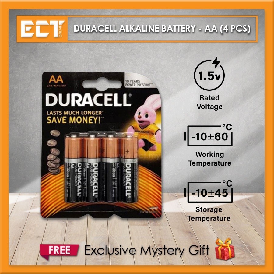 Duracell Alkaline Battery AA / AAA / 9V / D | Shopee Malaysia