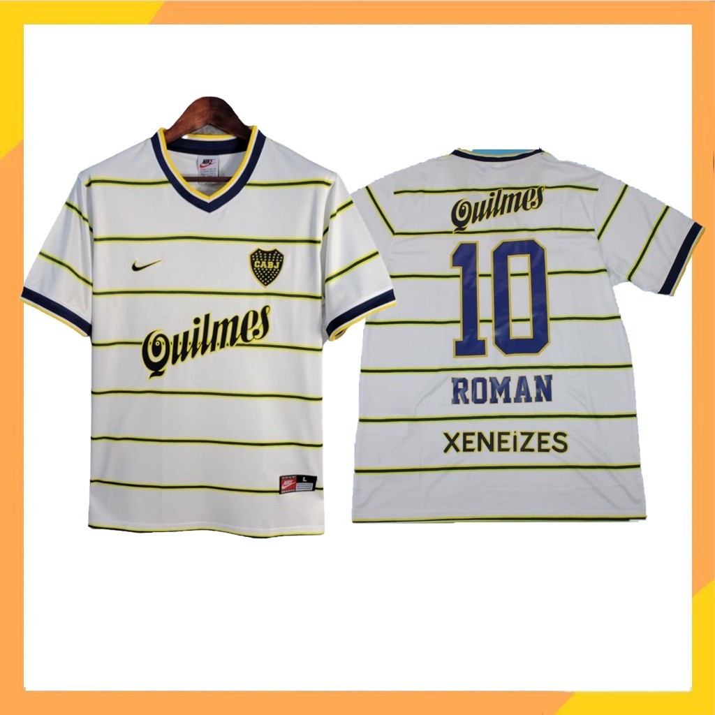 Boca Juniors Cabj Football T-shirt 1998 1999 Visitor Roman Riquelme ...
