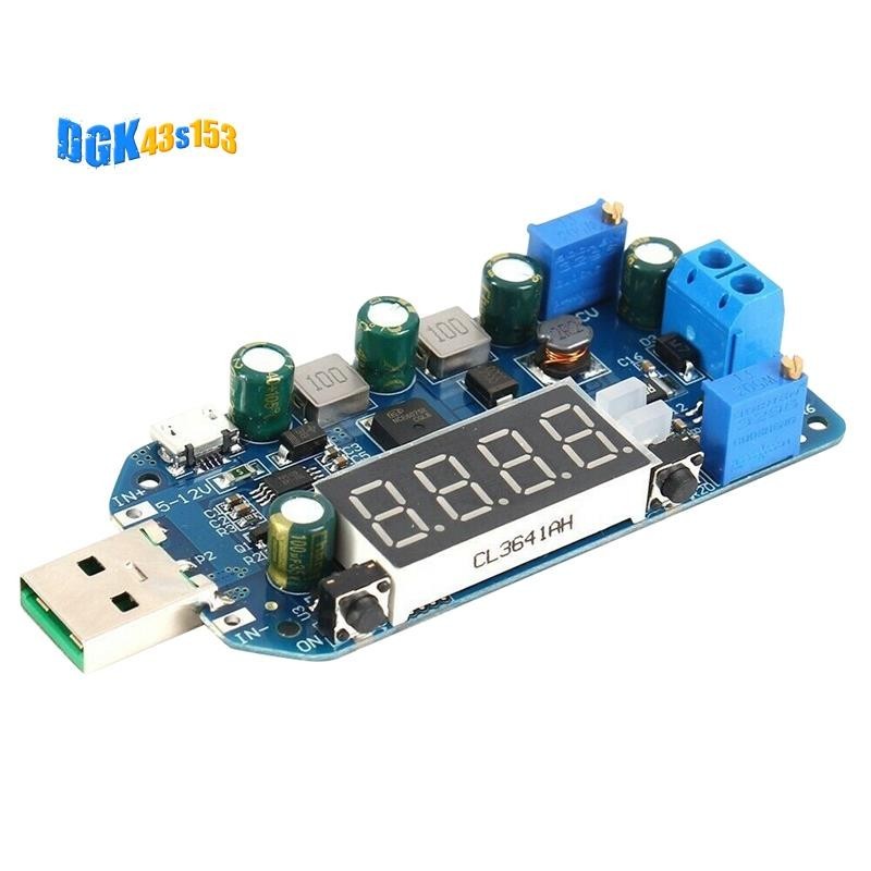 15W Adjustable Dc-Dc Cc Cv Usb 5V To 3.3V 9V 12V 24V 30V Step Up / Down Power Supply Module ...