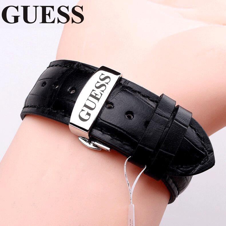 6/17 GUESS watch strap genuine leather for men and women calfskin ...