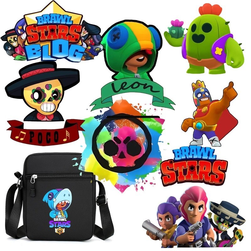 Brawl Stars Hot stamping Heat Transfer Stickers Popular Game Cartoon ...