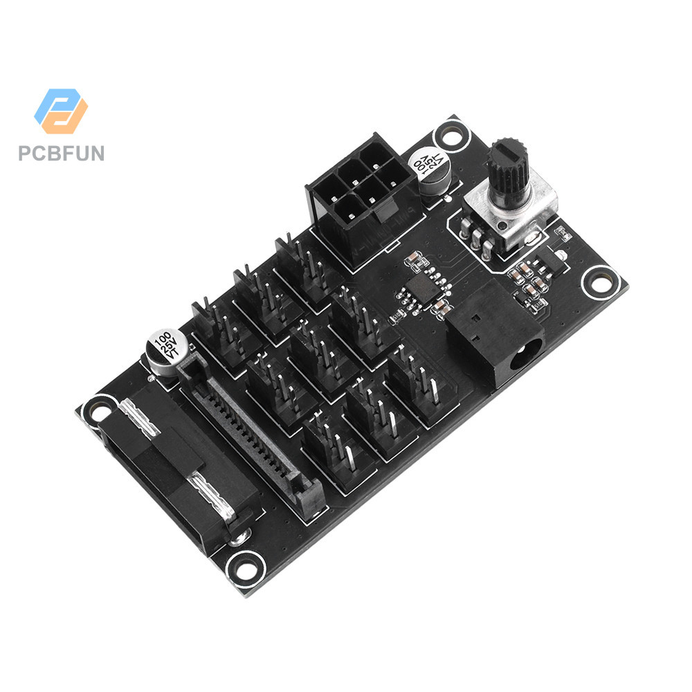 Pcbfun Computer Chassis PWM Violent Fan Speed Controller 9-way High ...
