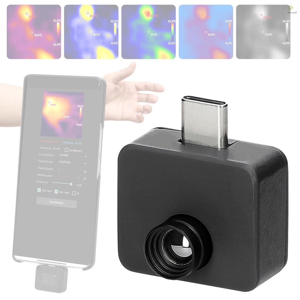 Portable Mobilephone Thermal Imager -20℃ to 1000℃ Small Thermal Imaging ...