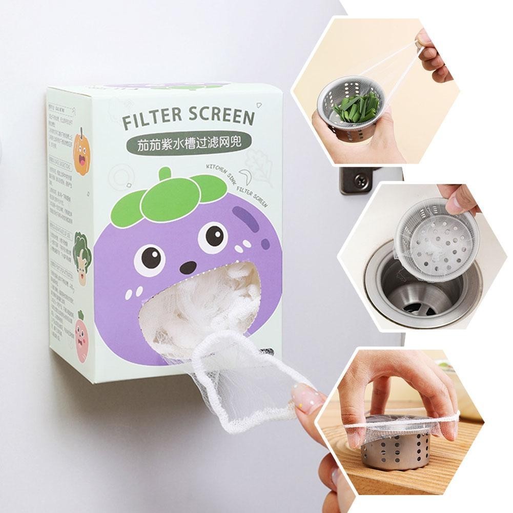 Sink Filter With Mesh Bags For Kitchen Sink Drain Anticlog Trash Bag ...