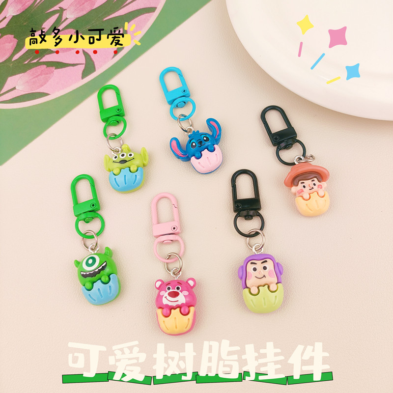 Creative Toy Story Keychain Woody Buzz Lightyear Action Figure Keychain ...