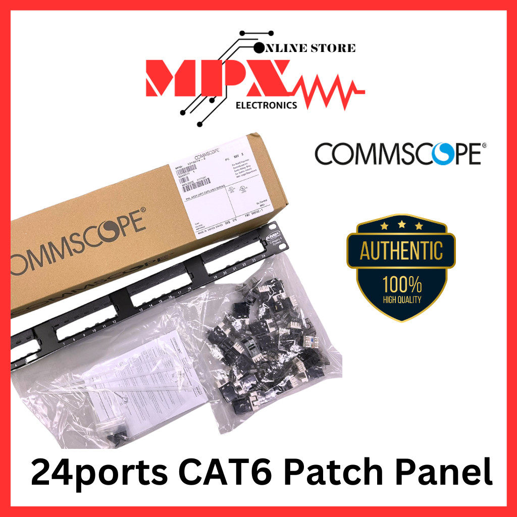 Commscope 24ports Cat6 Patch Panel - Commscope 24 Ports Pach Panel ...