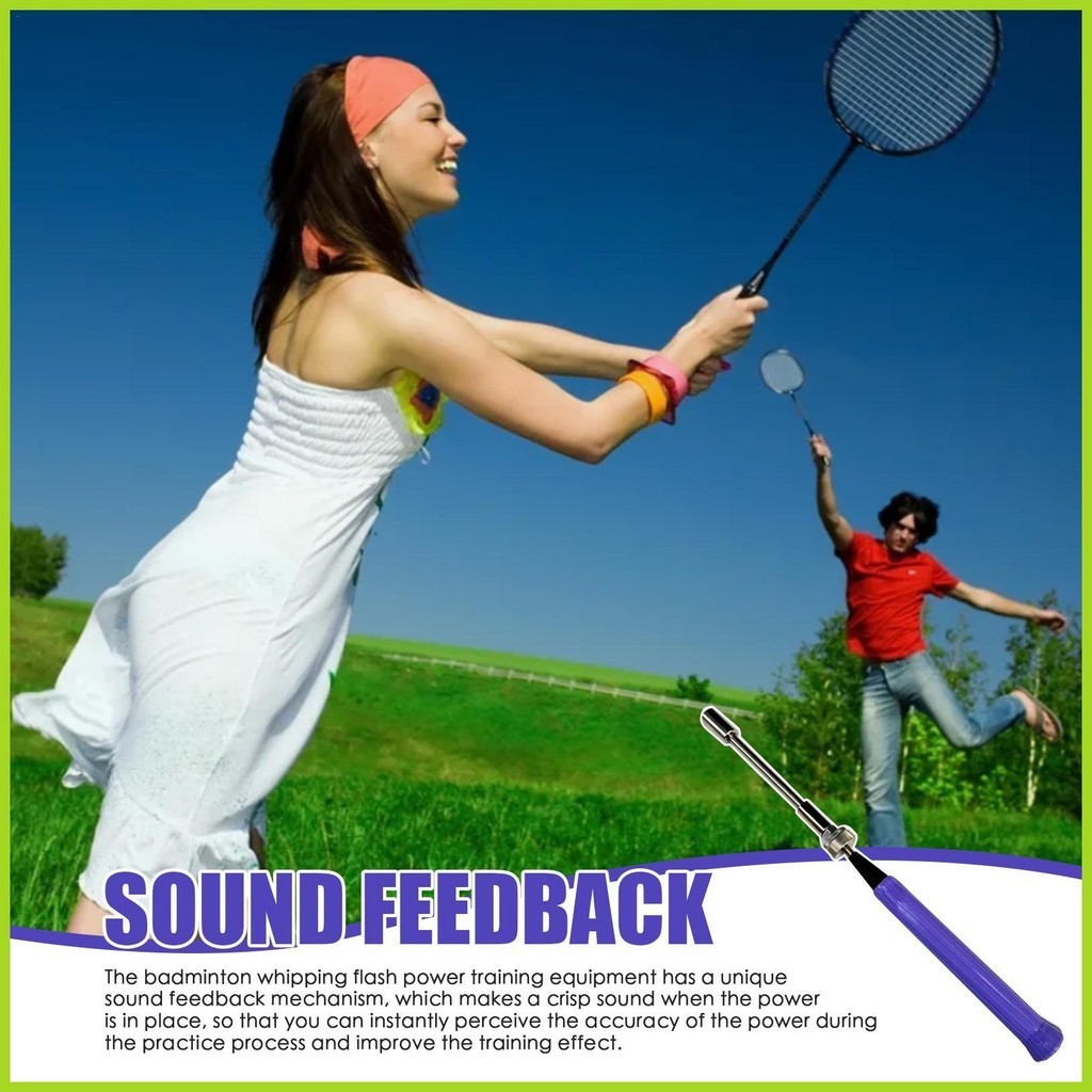 Badminton Racket Swing Trainer Pole Magnetic Badminton Power Enhance ...