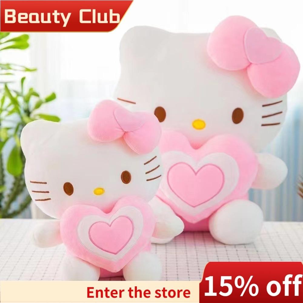TARSURE Plush Toy, Hug Heart Hello Kitty Sanrio Plush Doll, Cartoon ...
