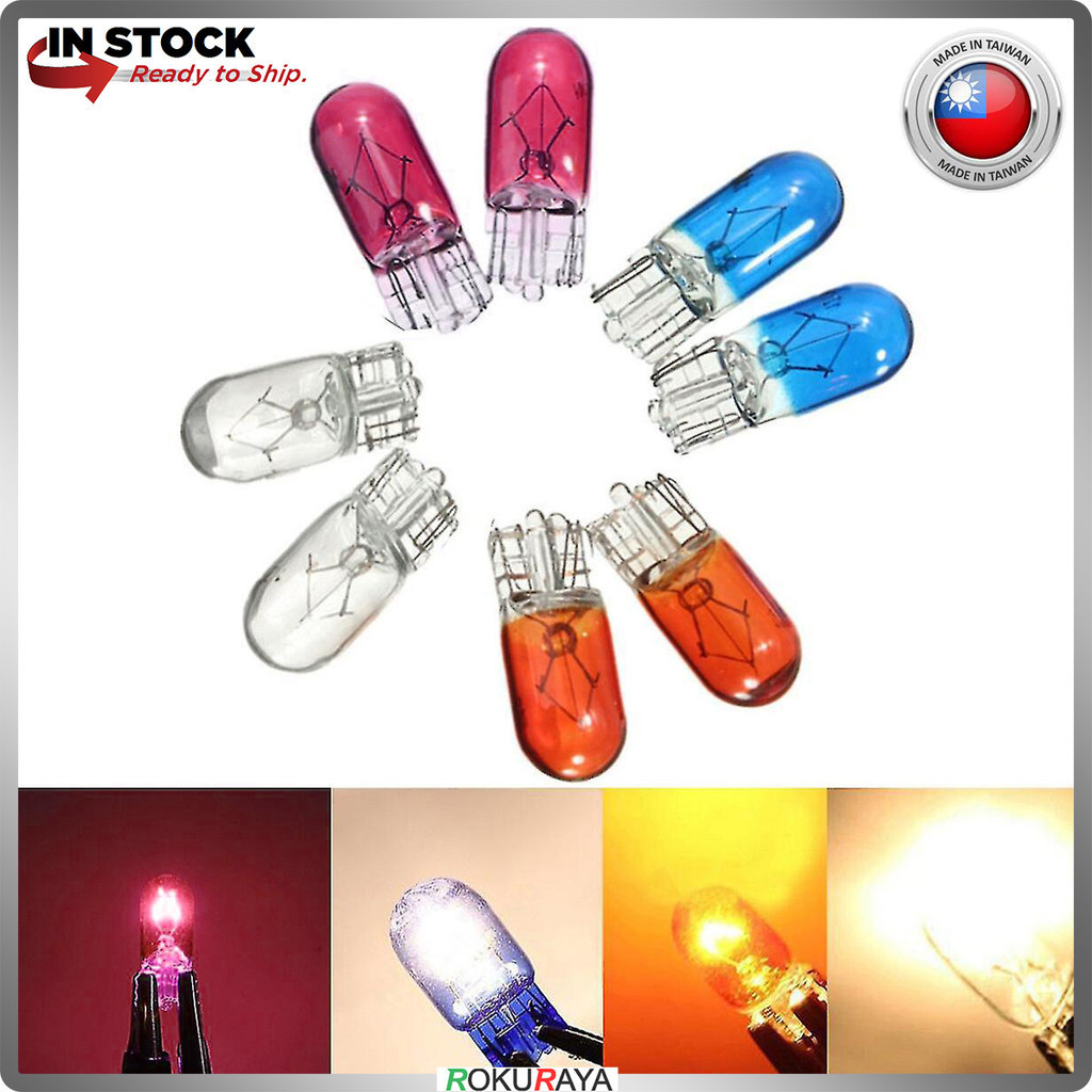 1PCS Car Halogen Bulb T10 W5W 501 1181 194 White / Blue / Red / Amber ...