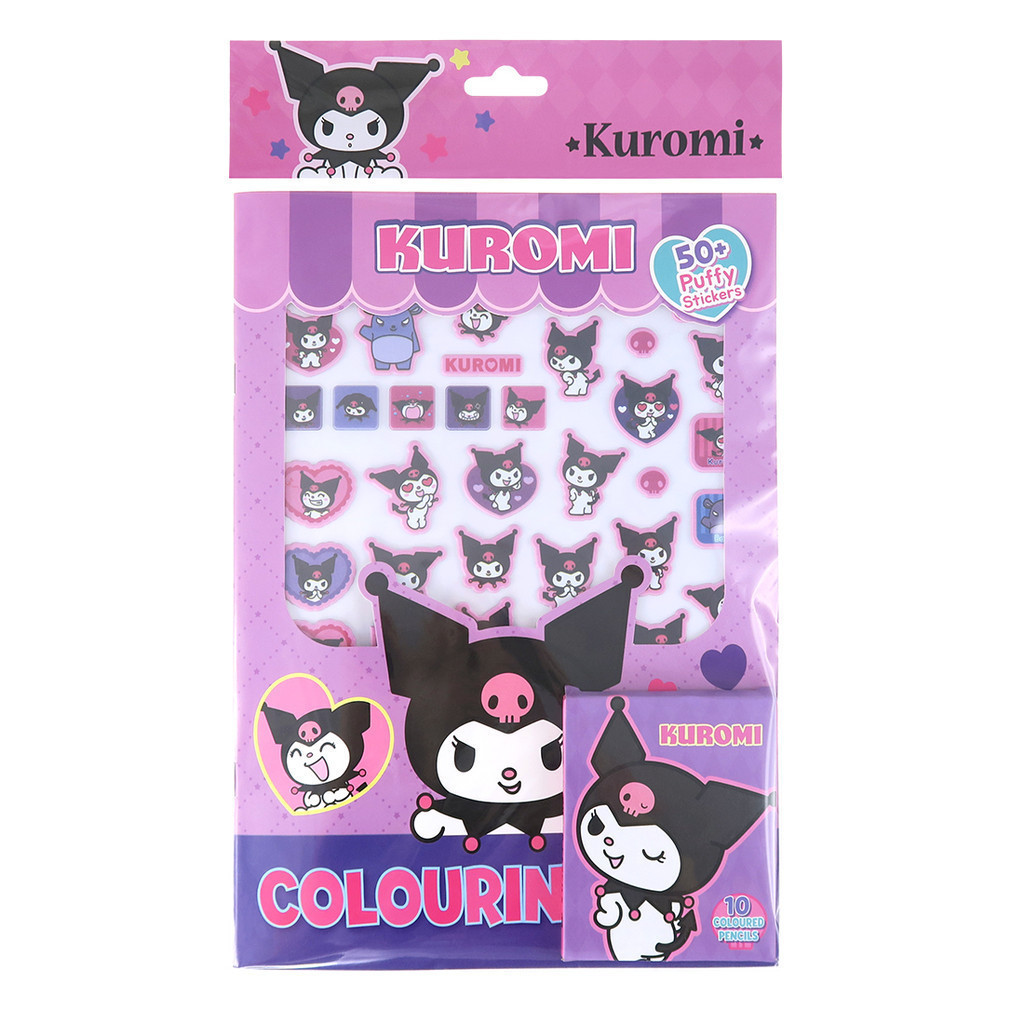 Kuromi Magic Color Pad With Puffty Sticker In Set (9060) | Shopee Malaysia