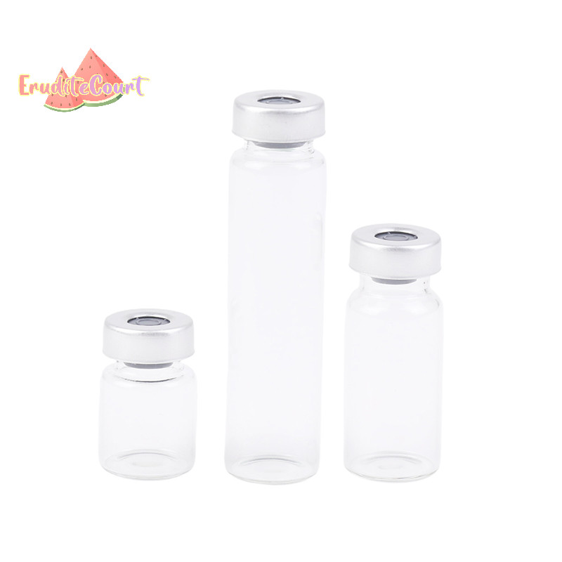 [ECM] 10 Pack 5/10/20ml Sealed Sample Vials Transparent Glass Vials ...