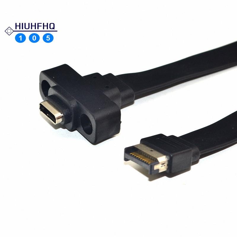 USB 3.1 Front Panel Type E Male To USB-C Type C Expansion Cable ...