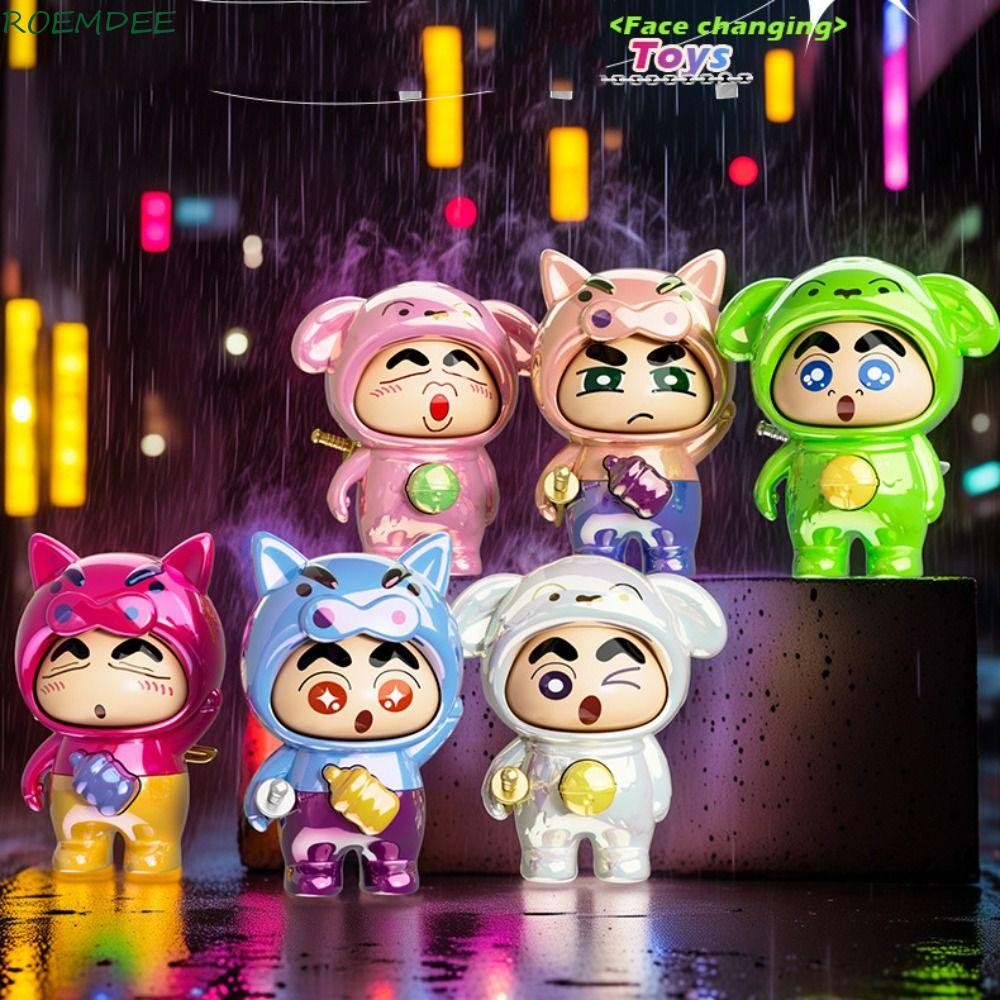 ROEMDEE Crayon Shin-chan Face Changing Doll, With Keychain Plastics ...