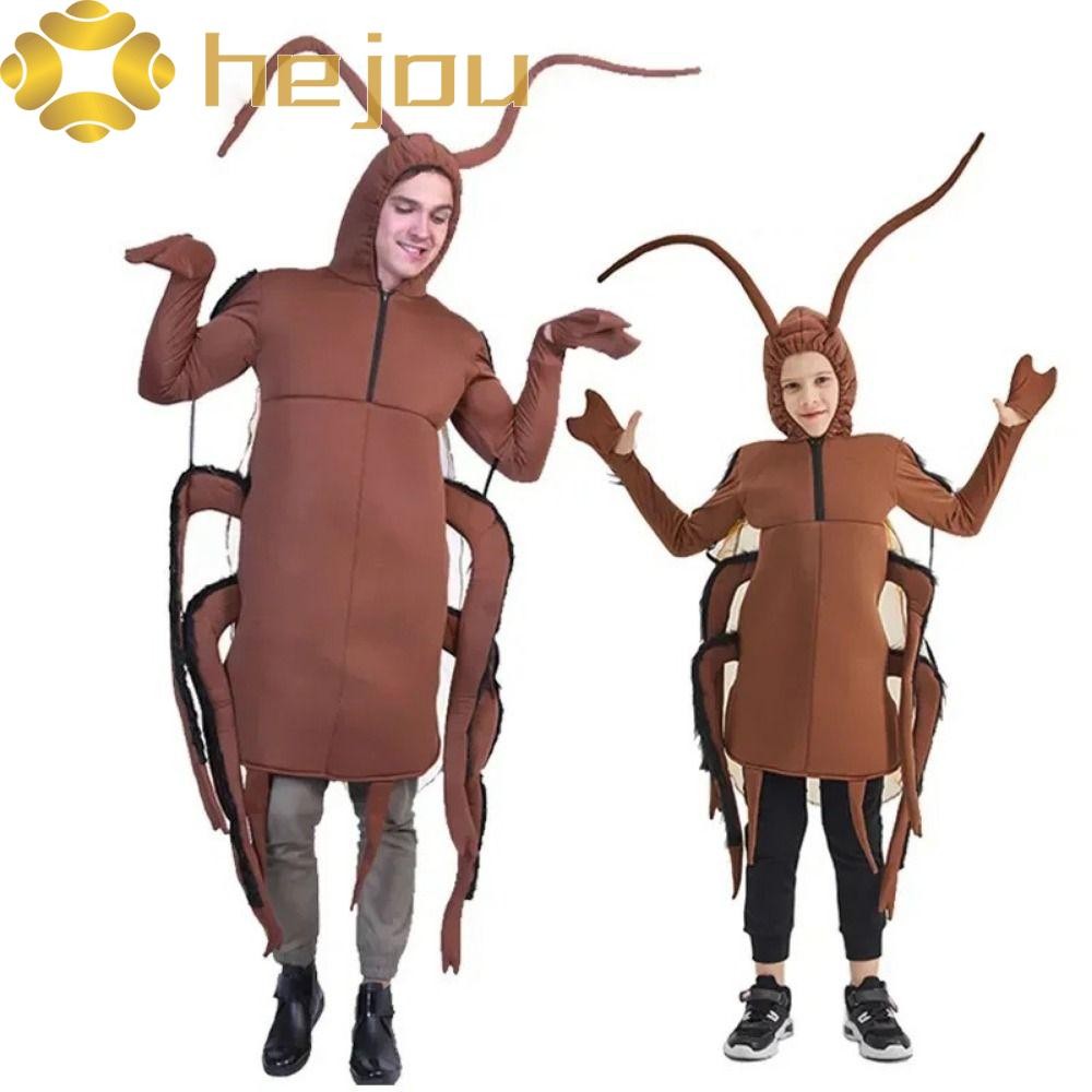 HEJOU Cockroach Cosplay Costume, Breathable Comfortable Halloween Role ...