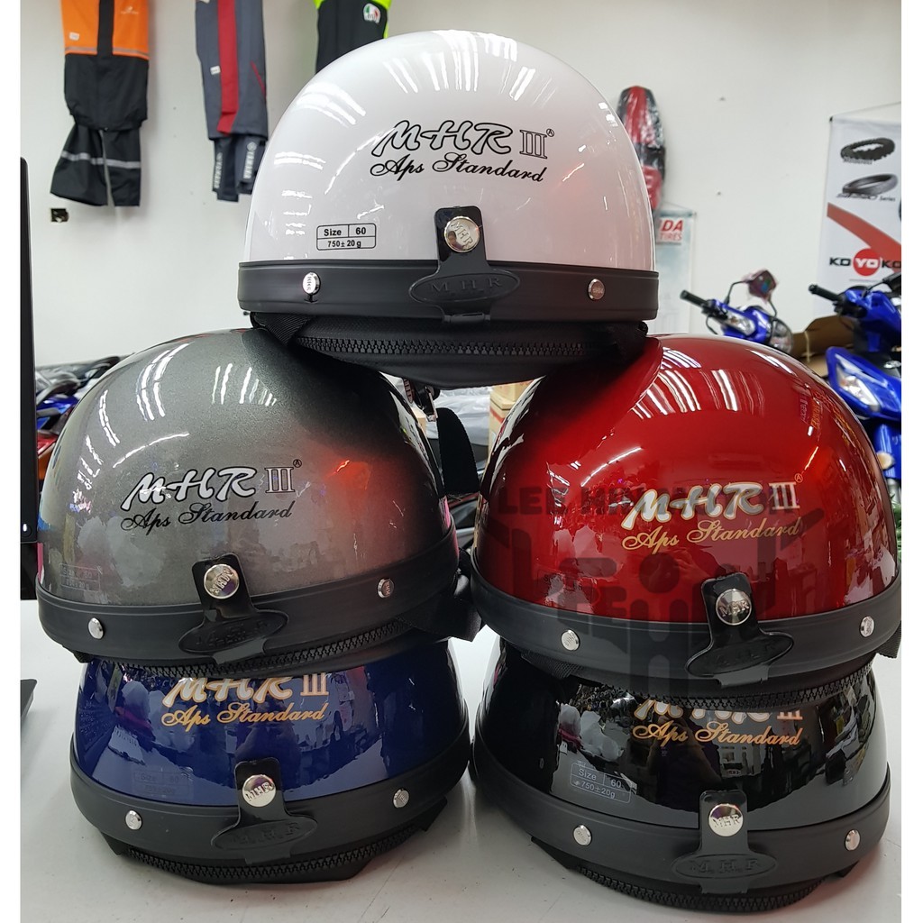 100% Original MHR III Steng / MHR 3 Half Cut Topi Separuh Helmet (White ...