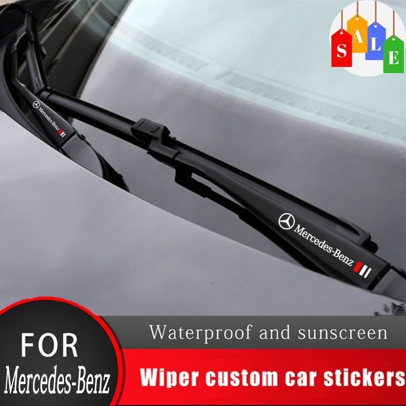 2PCS Auto Decor Decals Car Window Wiper Stickers For Mercedes Benz W204 ...