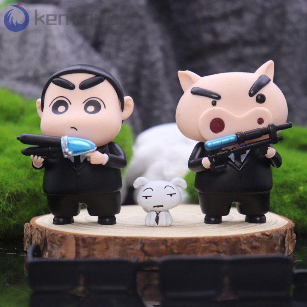 KENTON Nohara Shinnosuke Model, PVC Toys Men in Black Crayon Shin-Chan ...