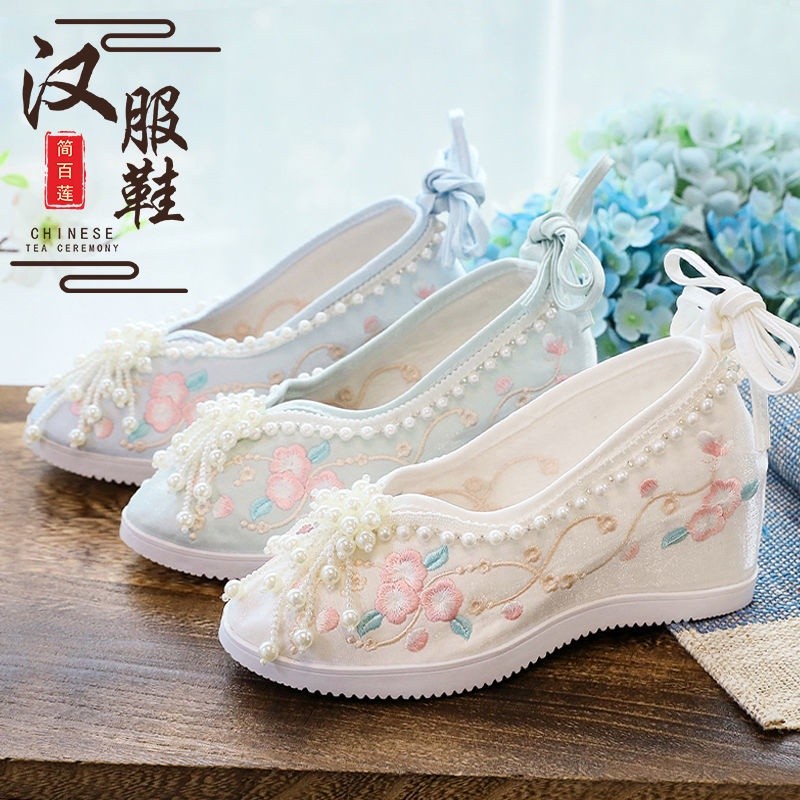 Original high heels, ancient clothing, Hanfu shoes, children's ancient ...