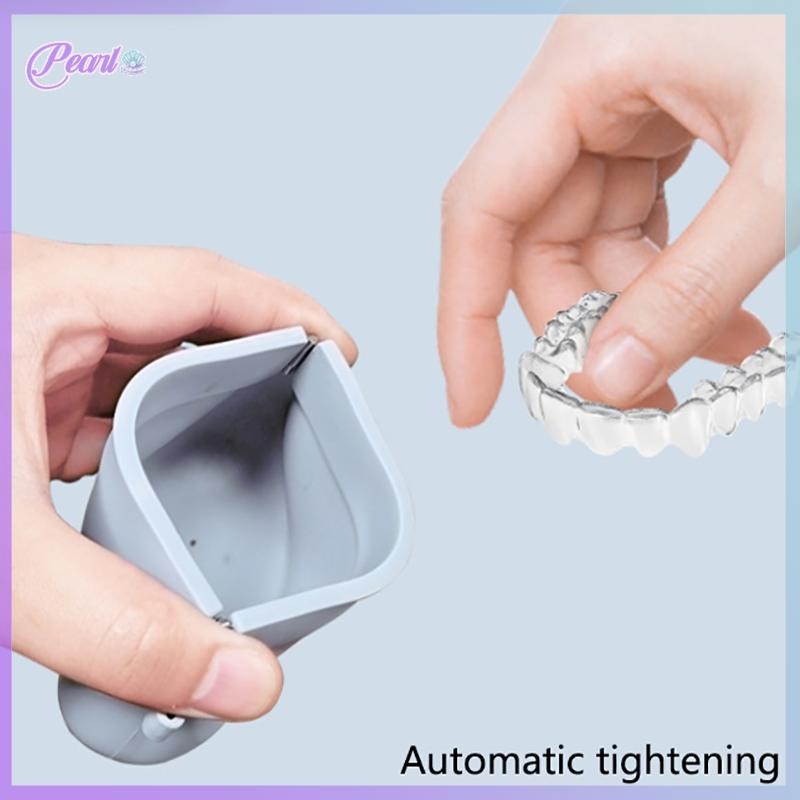 New Silicone False Teeth Protective Case Denture Tray Box Dental ...