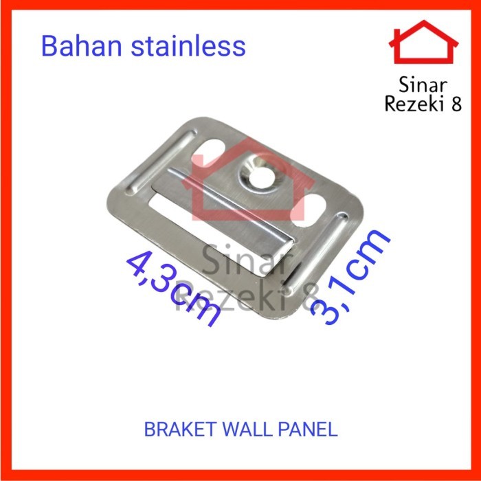 Wall Panel Bracket - WPC / Iron Wallboard Plate Hook Clip Bracket ...