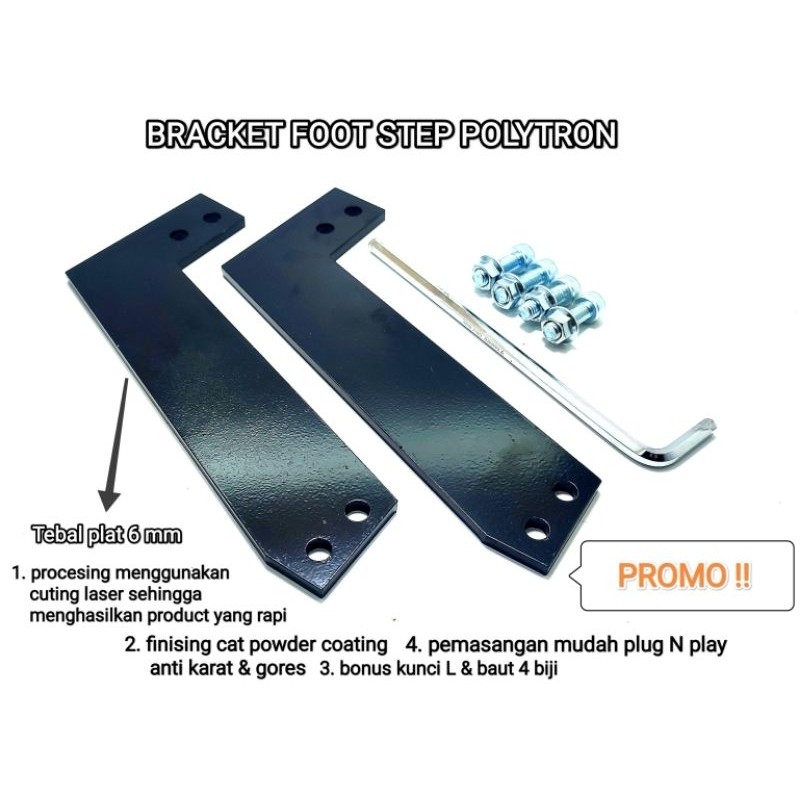 Ready bracket Footstep polytron fox r fox s rear extender | Shopee Malaysia