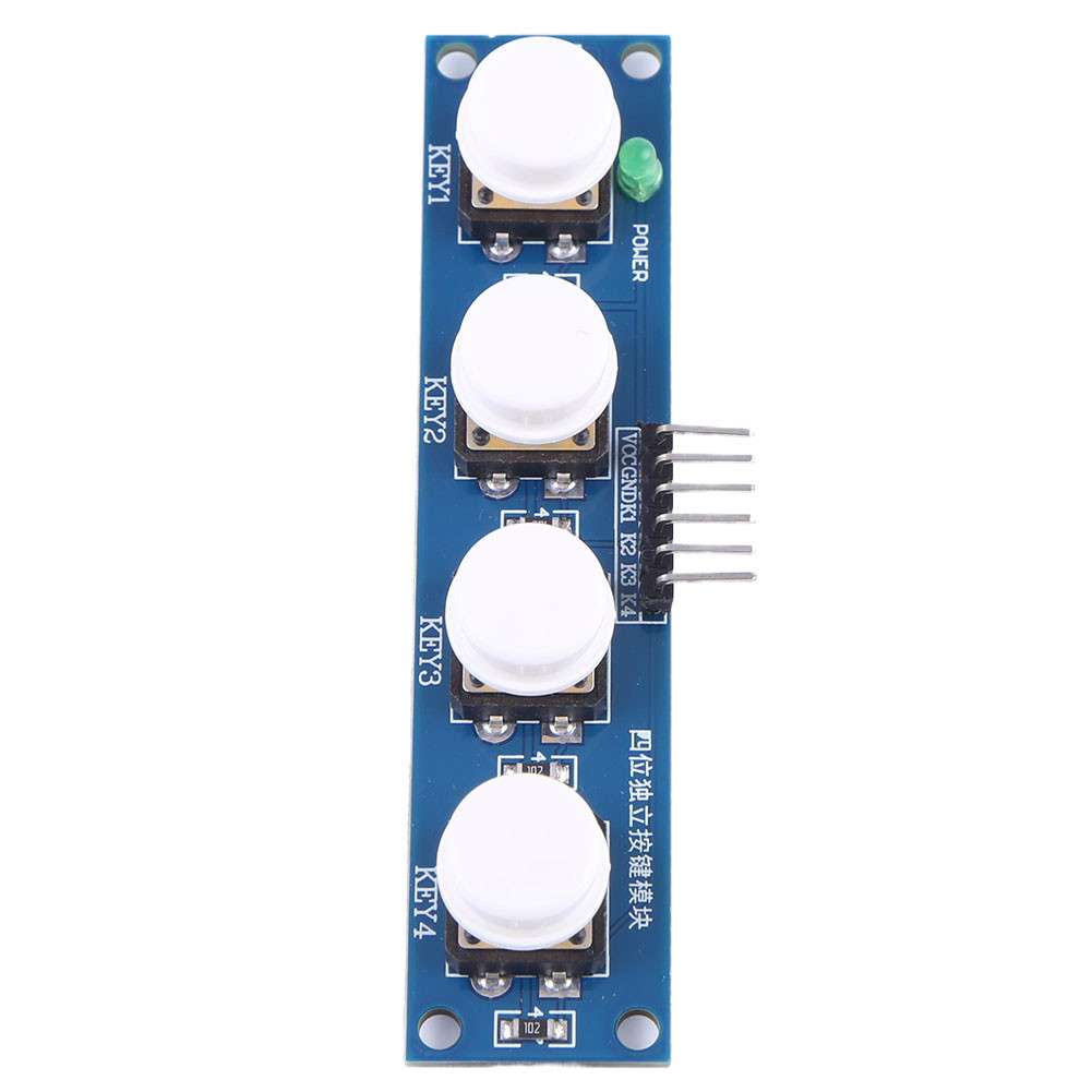 4-Key Touch Button Module with LED & Hat for Arduino/Raspberry Pi/MCU | Digital Output, Built-in ...