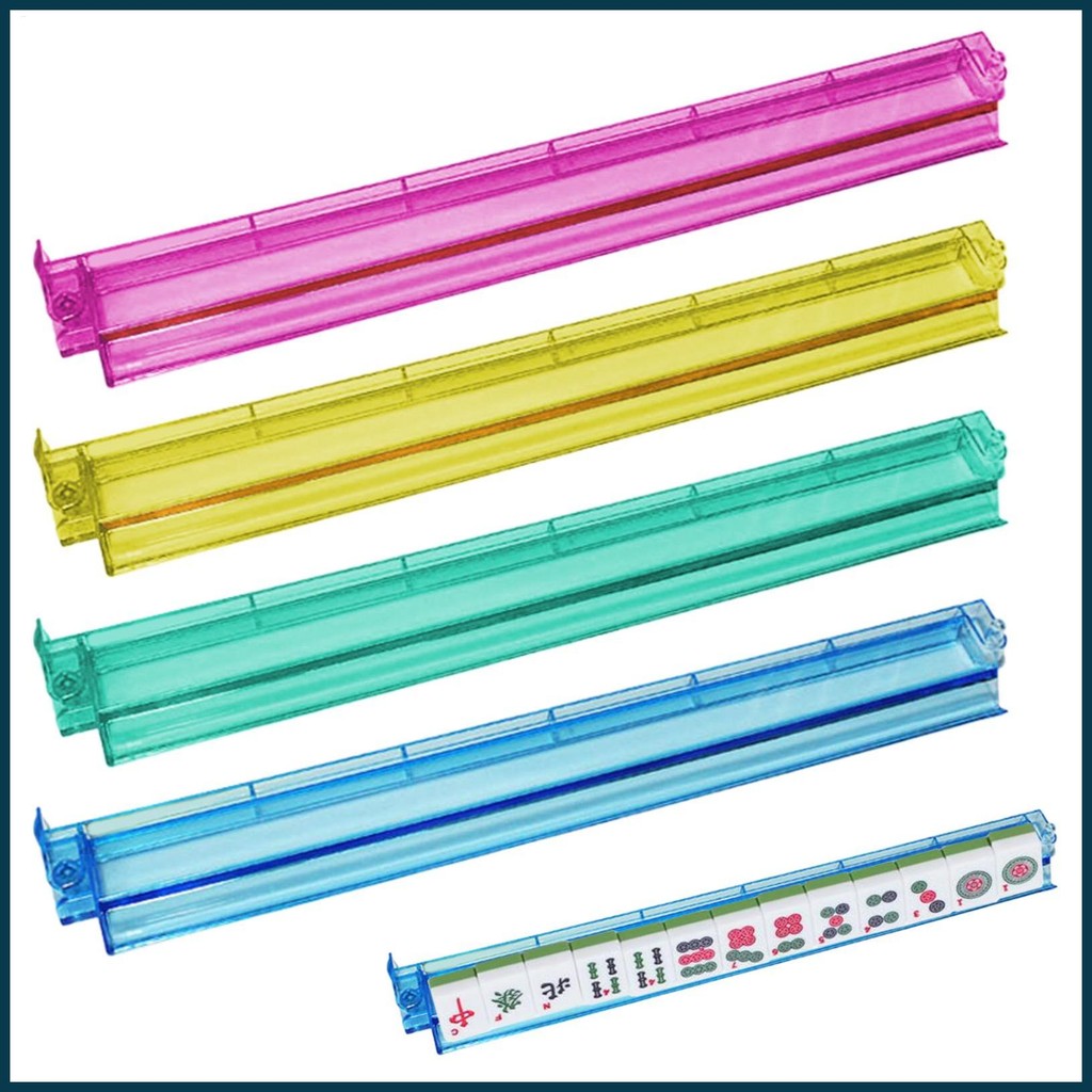 Mahjong Pushers and Racks Clear 2 in 1 Mahjong Pushers Racks Set of 4 ...