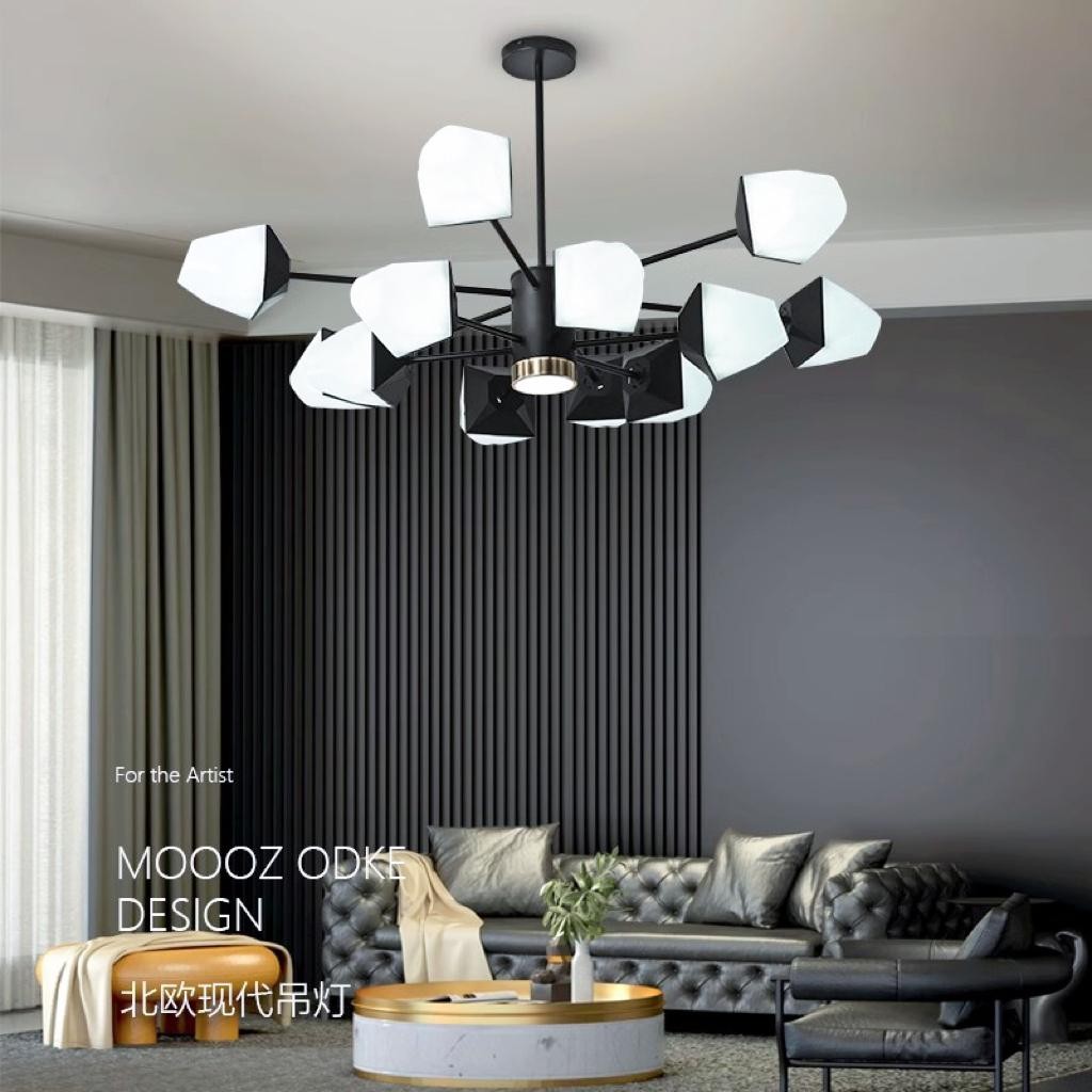 Lekapan Lampu Gaya Baharu Candelier Ruang Tamu Moden Ringkas Elegan ...
